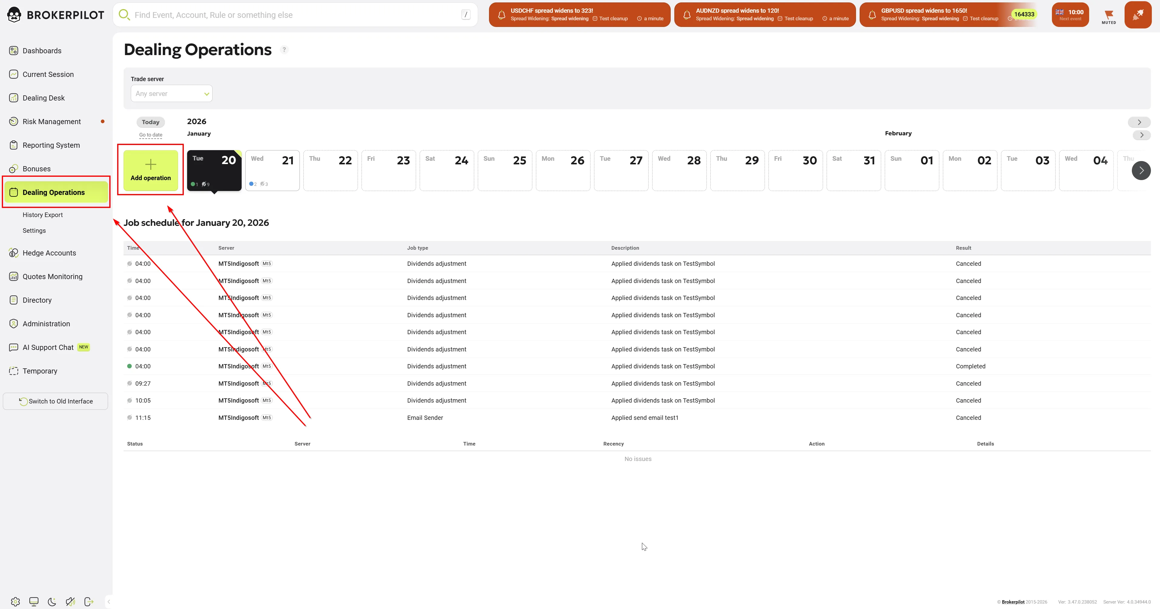 **Email Sender** | Brokerpilot